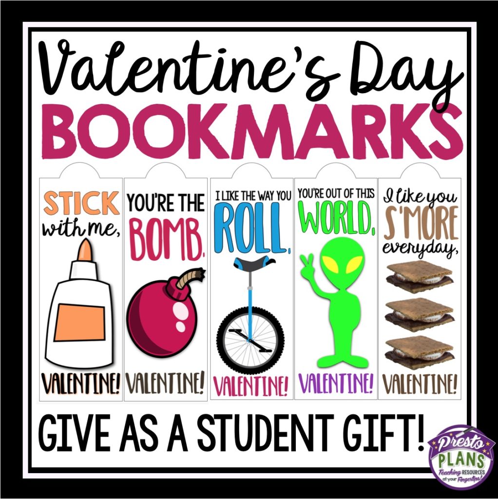 VALENTINE'S DAY BOOKMARK GIFT - prestoplanners.com