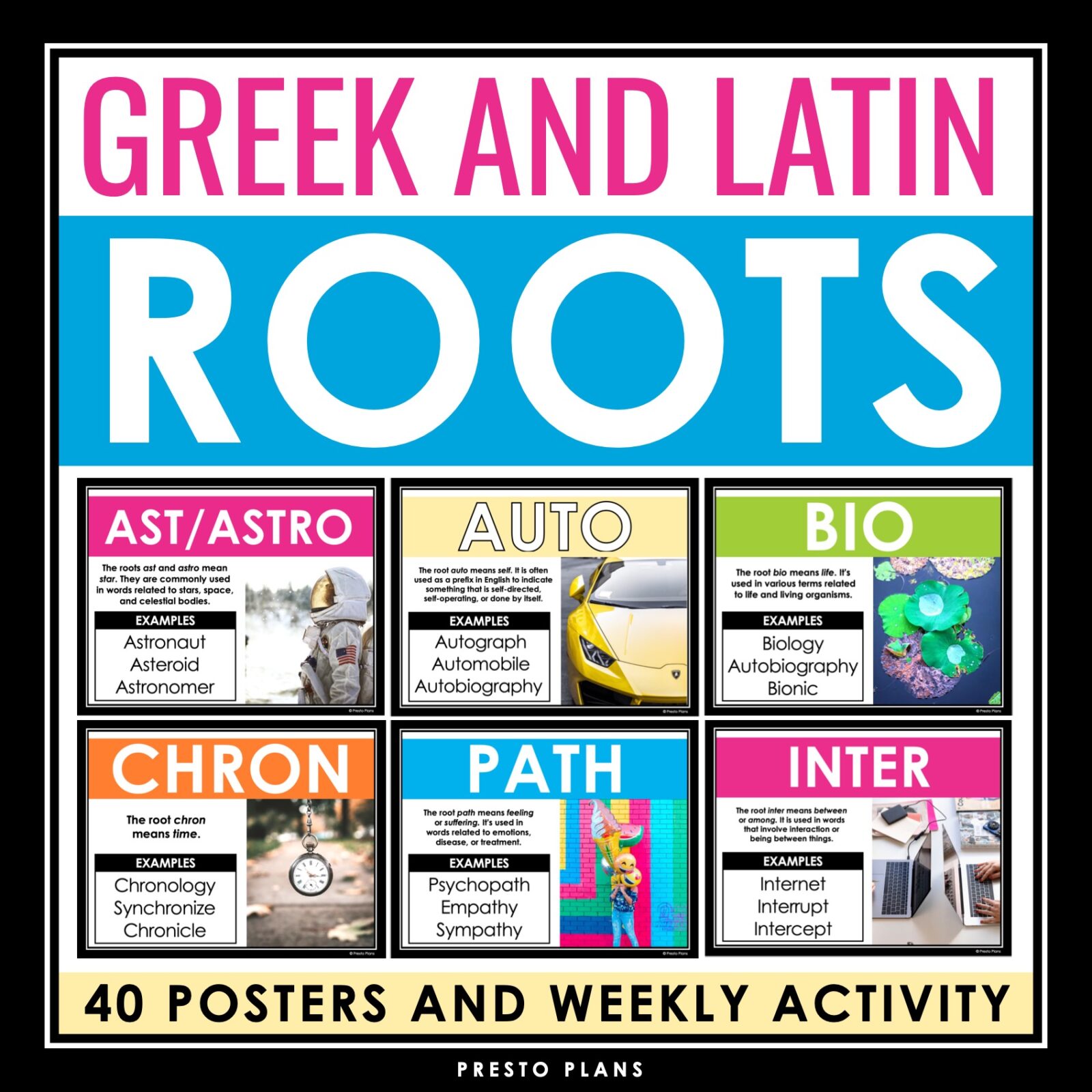Greek and Latin Roots Vocabulary Posters and Assignment - Class ...