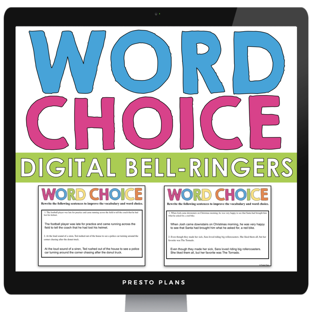DIGITAL WORD CHOICE BELL RINGERS - prestoplanners.com