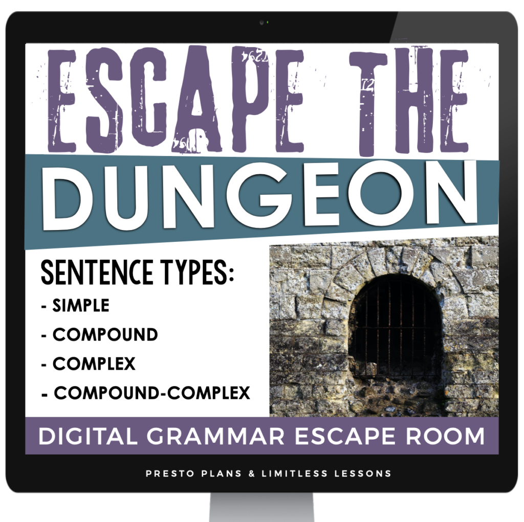 DIGITAL SENTENCE TYPES ESCAPE ROOM - prestoplanners.com