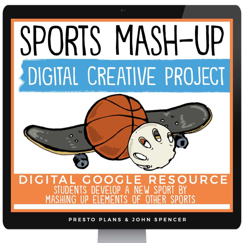 Back to School Team Building Writing Activity Sports Mash-Up Digital ...