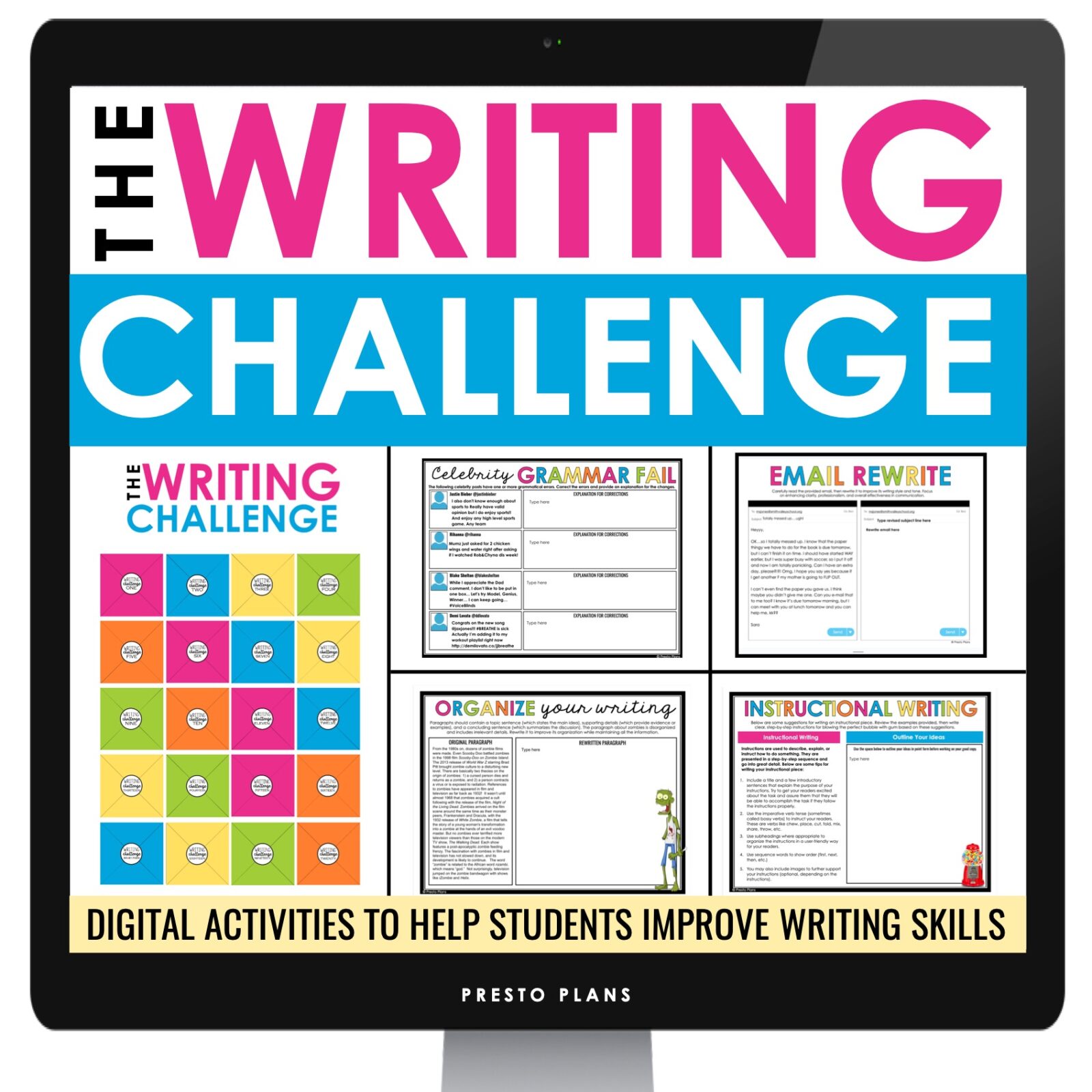 Writing Activities - Persuasive, Narrative, Expository, Descriptive ...