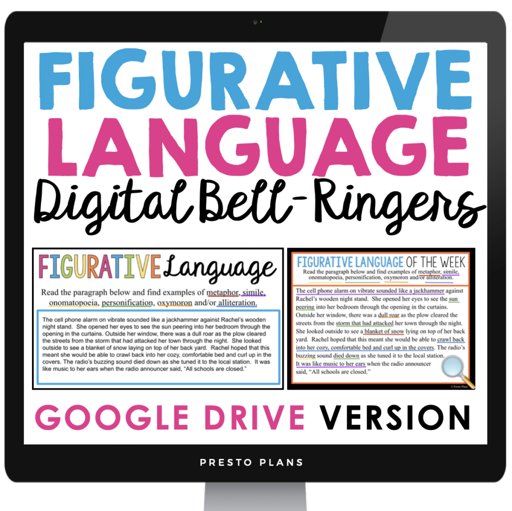 DIGITAL FIGURATIVE LANGUAGE BELL RINGERS - prestoplanners.com