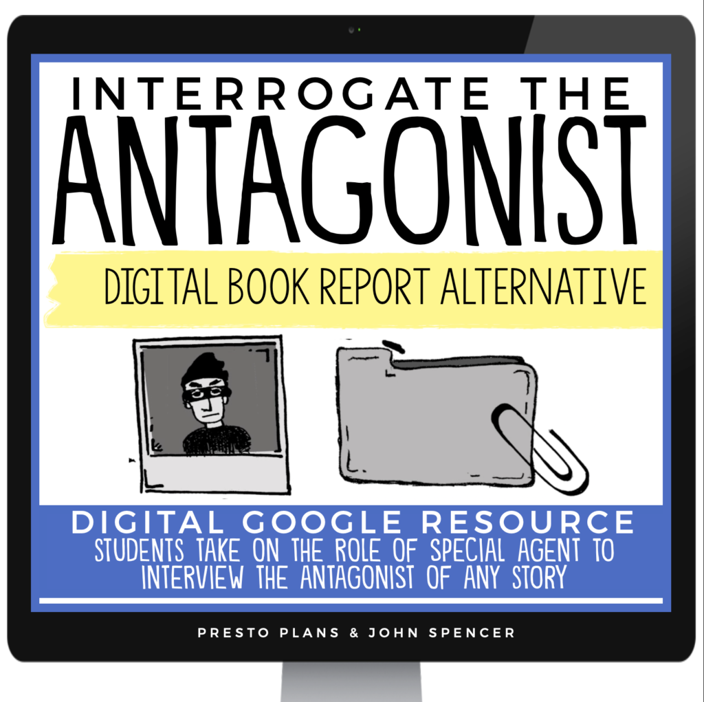 Character Antagonist Assignment - Novel Short Story Digital Book Report ...