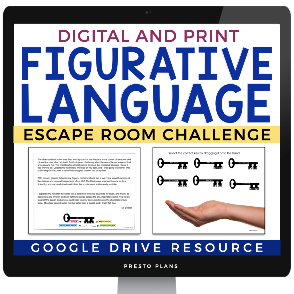 DIGITAL FIGURATIVE LANGUAGE ESCAPE CHALLENGE - prestoplanners.com