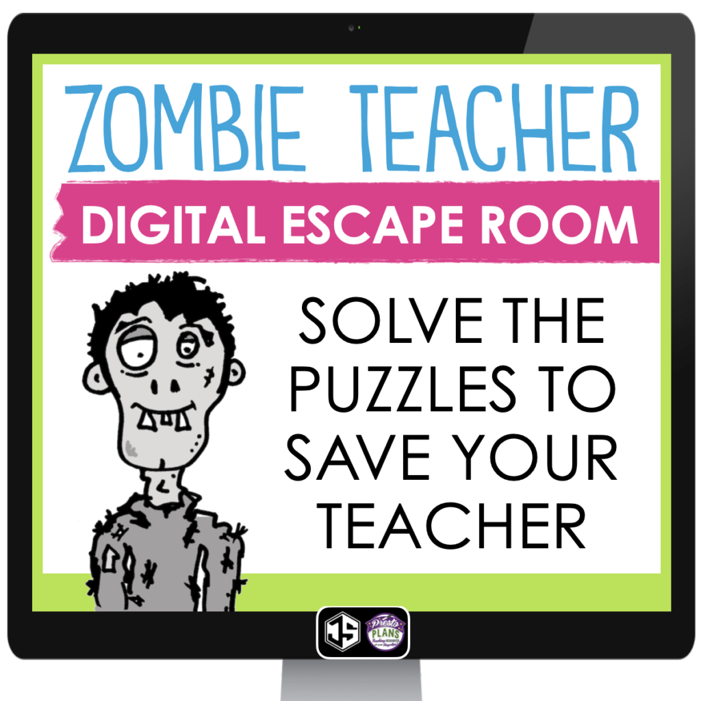 Escape Room Zombie Teacher Digital Breakout Game - Team Building ...