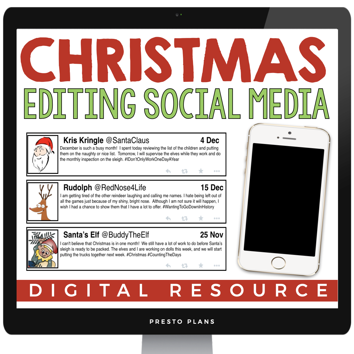 DIGITAL CHRISTMAS GRAMMAR ACTIVITY - prestoplanners.com