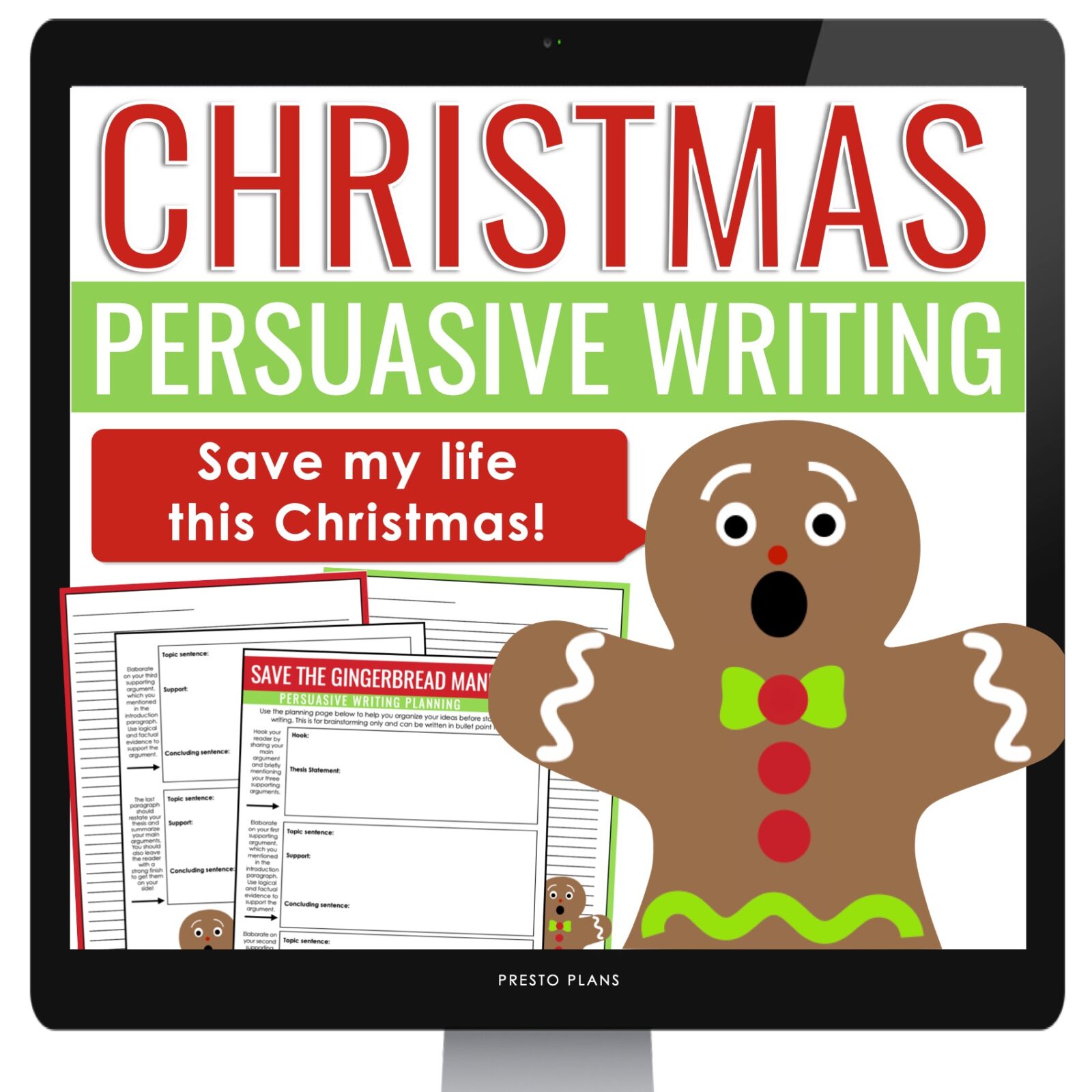 Christmas Persuasive Writing Digital Holiday Assignment - The ...