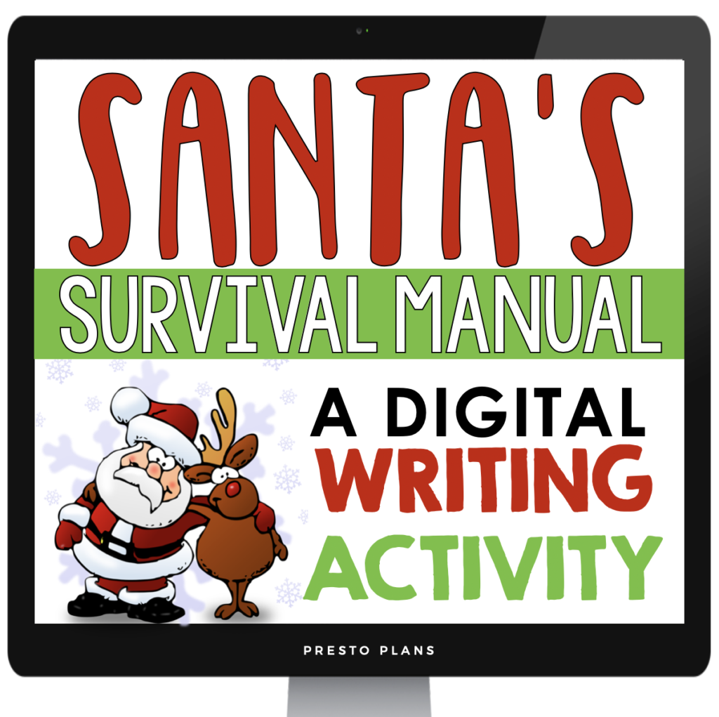 DIGITAL CHRISTMAS WRITING ACTIVITY: SANTA MANUAL - prestoplanners.com