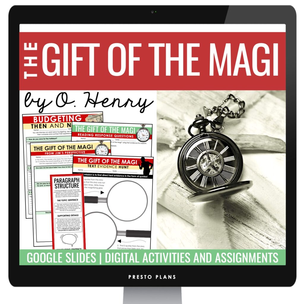 The Gift of the Magi by O. Henry Short Story Digital Slides and ...