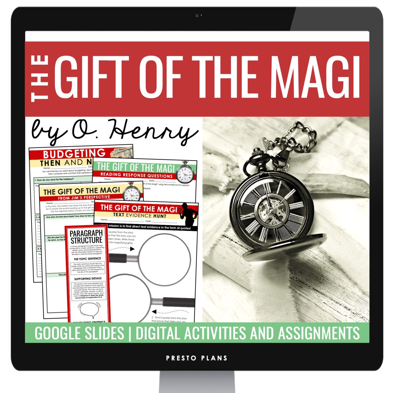 The Gift of the Magi by O. Henry Short Story Digital Slides and ...