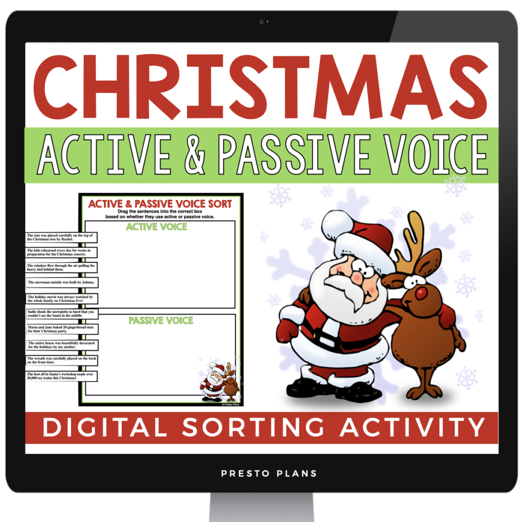 DIGITAL CHRISTMAS ACTIVE AND PASSIVE VOICE: INTERACTIVE SORTING ...