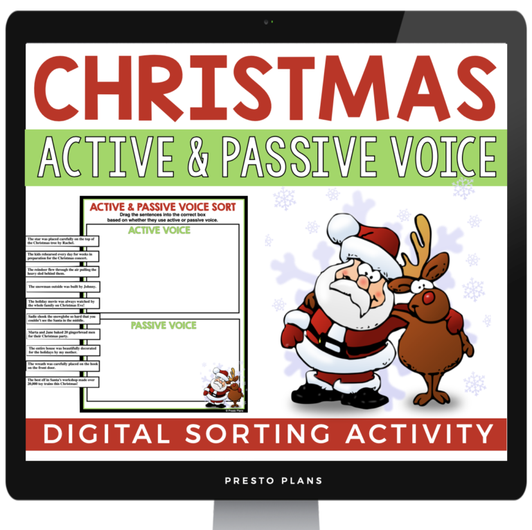 DIGITAL CHRISTMAS ACTIVE AND PASSIVE VOICE: INTERACTIVE SORTING ...