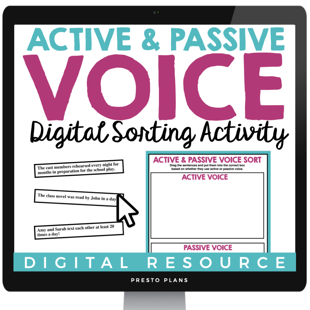 ACTIVE AND PASSIVE VOICE INTERACTIVE DIGITAL SORTING ACTIVITY ...