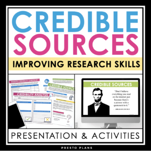 CREDIBLE SOURCES RESEARCH PRESENTATION AND ACTIVITIES - prestoplanners.com