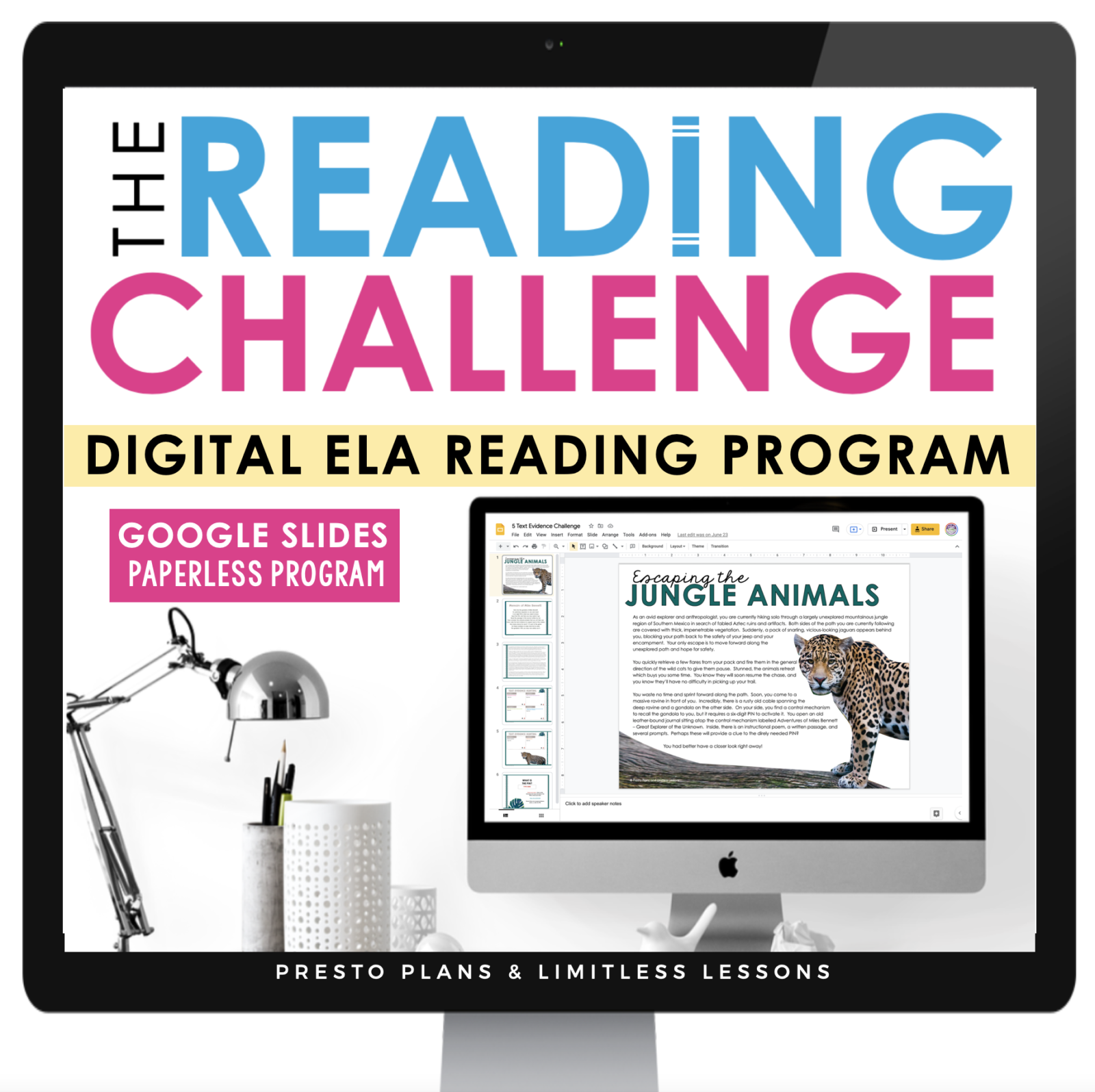 Reading Challenge Digital Program - Reading Lessons & Escape Room Games ...