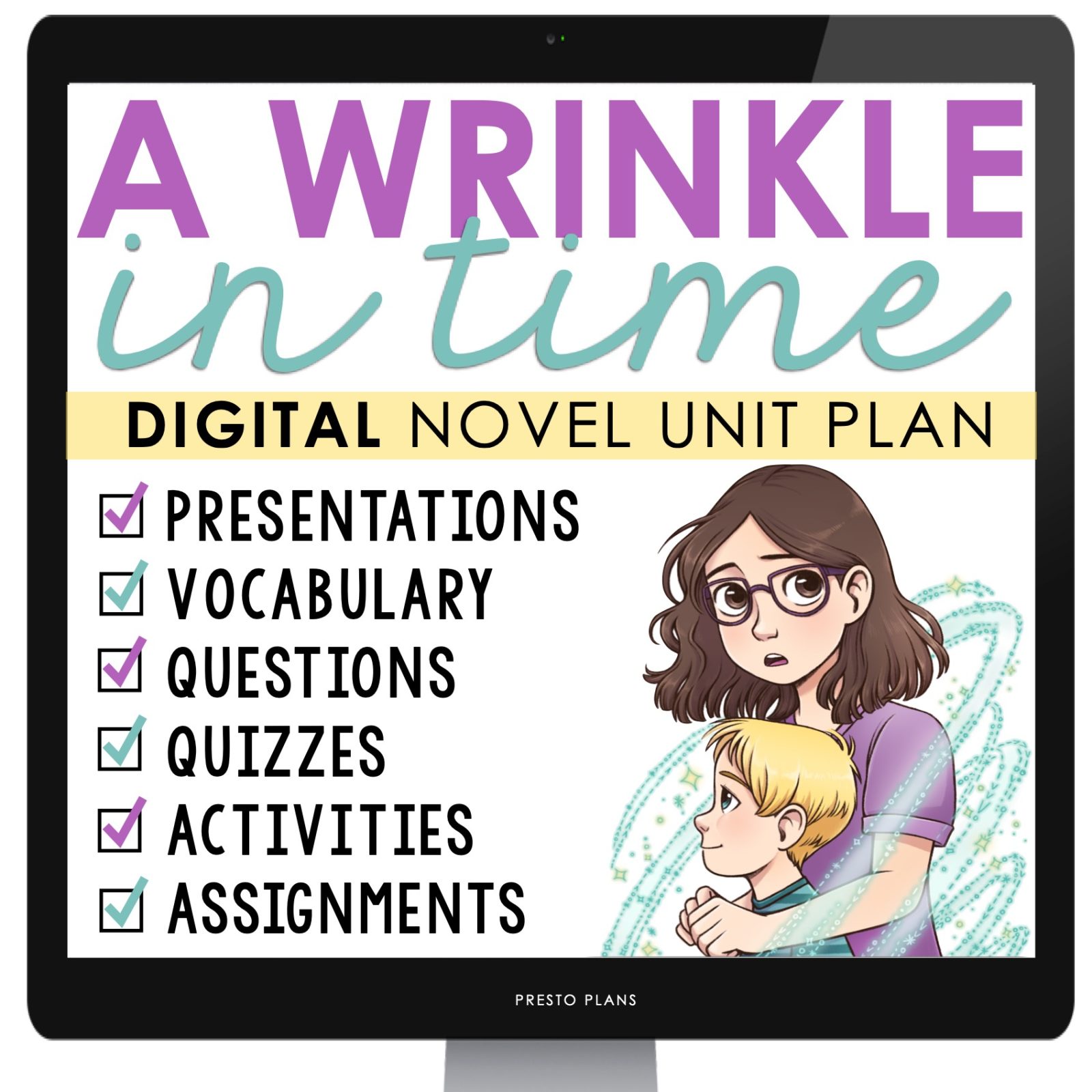 A Wrinkle in Time Unit Plan - Madeleine L'Engle Novel Study Unit ...