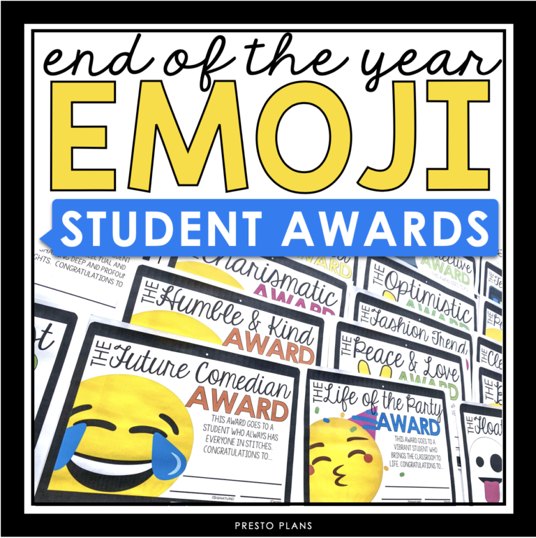 End of the Year Awards - Emoji Edition Creative Student Award ...