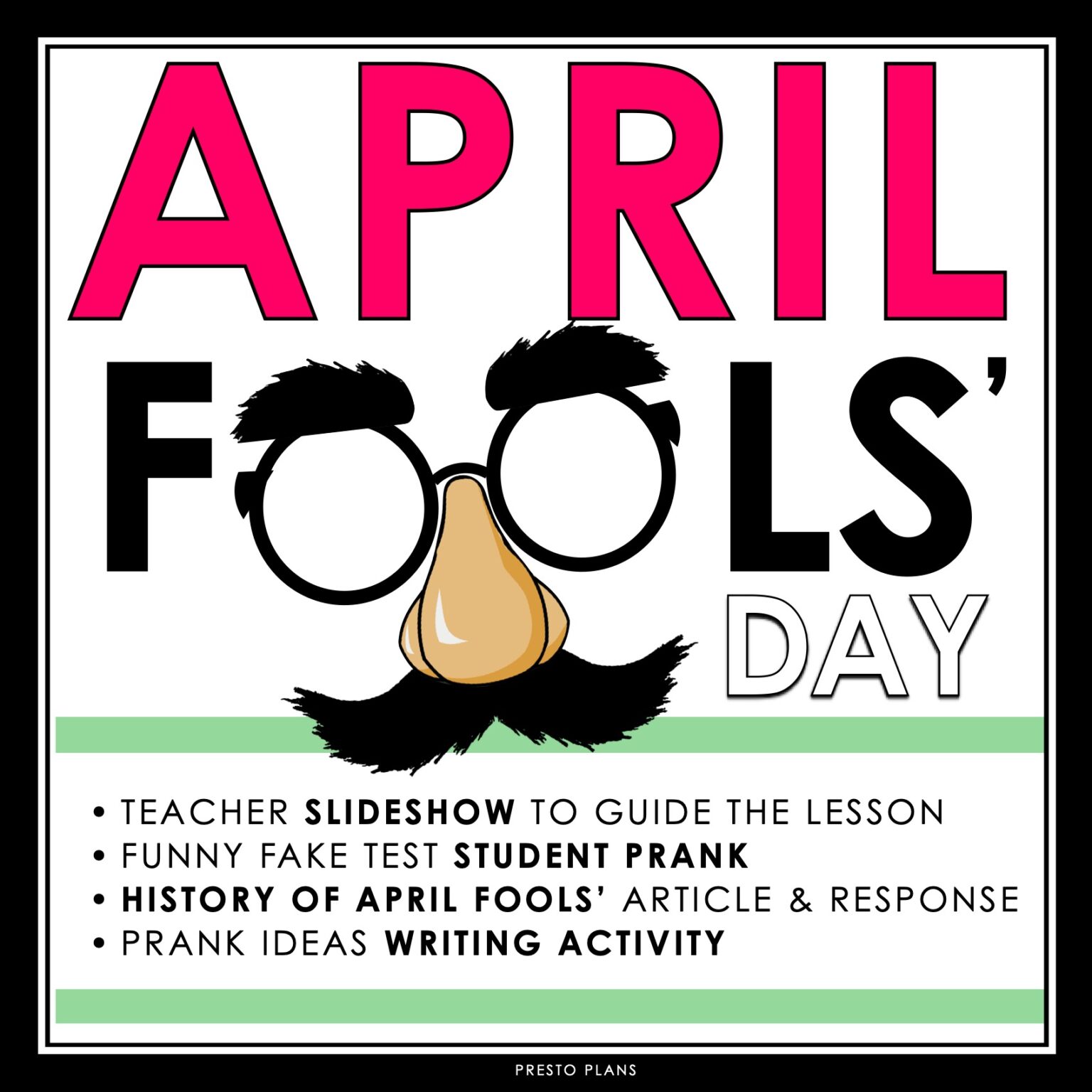 April Fools' Day Activities - Nonfiction Reading, Student Prank, and ...