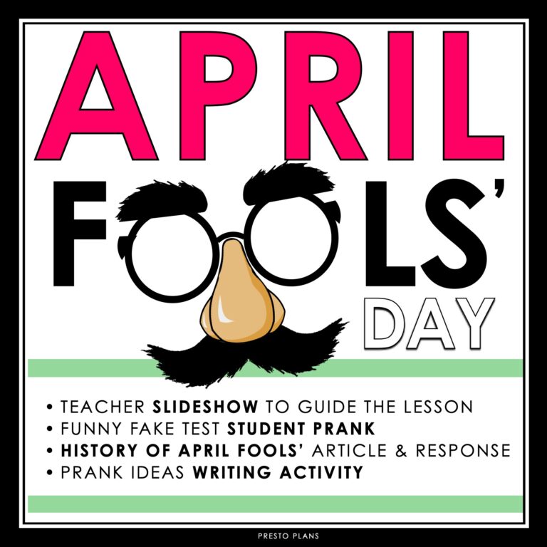 April Fools' Day Activities - Nonfiction Reading, Student Prank, and ...