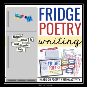Poetry Writing Activity - Refrigerator Poetry Hands-On Writing ...