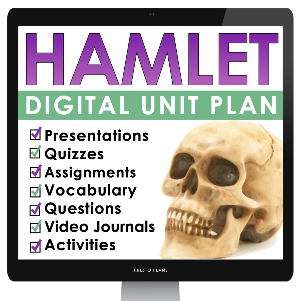 Hamlet Unit Plan - Complete Digital Drama Unit Shakespeare's Play ...