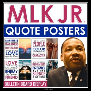 Martin Luther King Jr Day Posters - Classroom Bulletin Board MLK Quotes ...