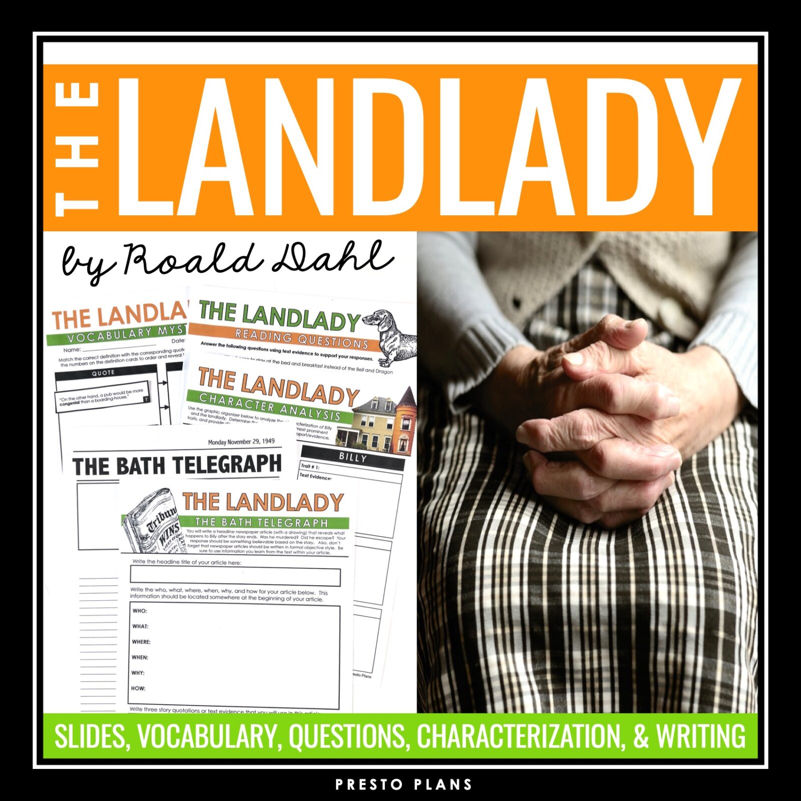 The Landlady by Roald Dahl - Short Story Unit Slides, Assignments ...