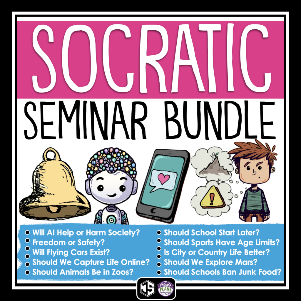 Socratic Seminar Bundle Discussion Slides, Handouts, Graphic Organizers ...