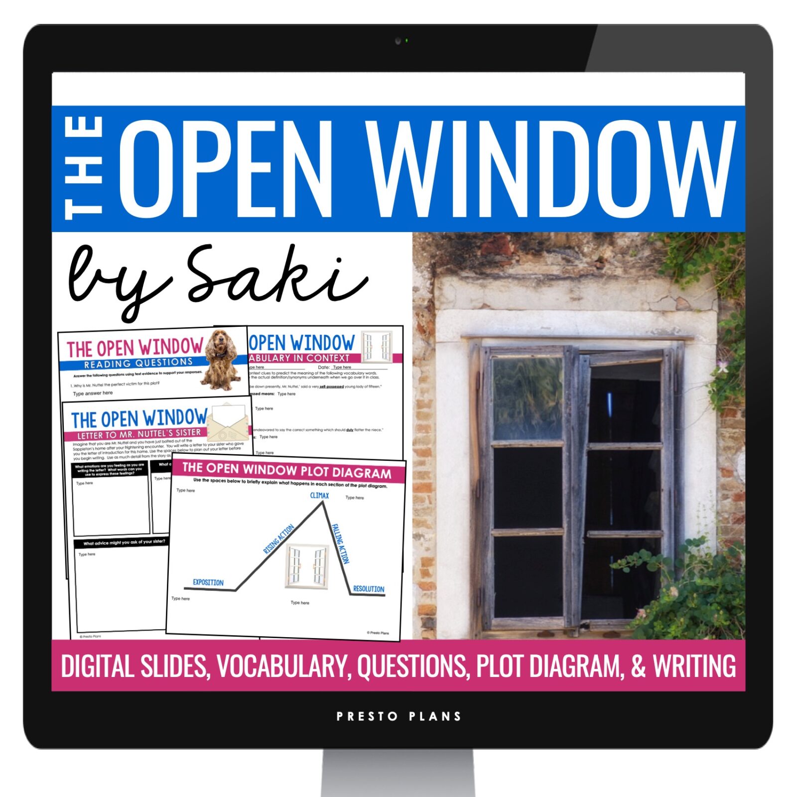 The Open Window by Saki - Digital Short Story Lesson, Assignments ...